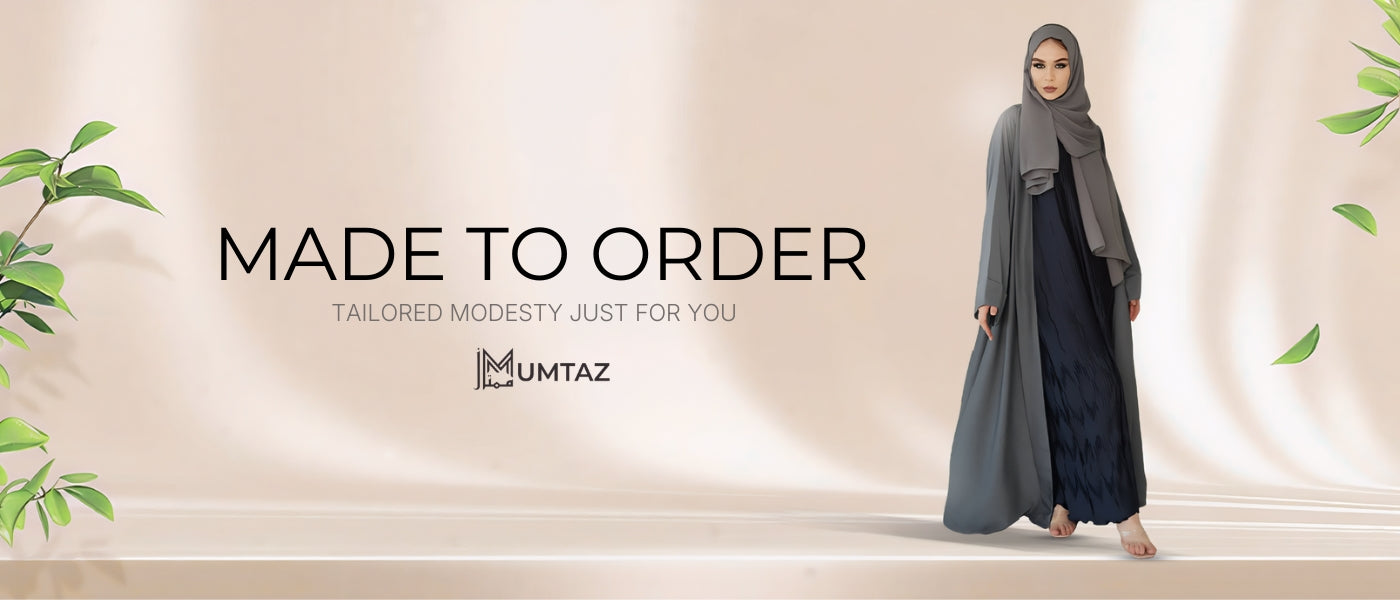 Customize Abaya - Personalized Fit and Style | Wear Mumtaz
